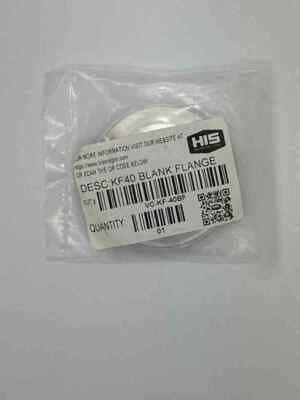 HIS VC-KF-40BF, KF40, NW40 Blank Flange, 304SS | eBay