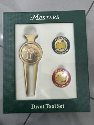 Masters golf Divot tool ball marker set masters pga new Red Blue | eBay