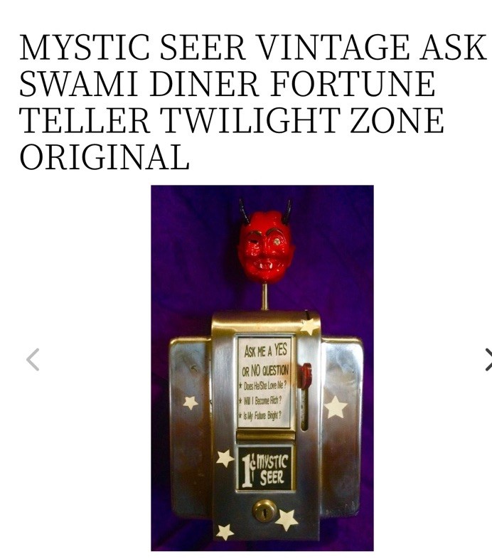 RARE 1960s Rubber Winking Devil Head Magic Seer Swami Mascot Rat Rod Charm | eBay