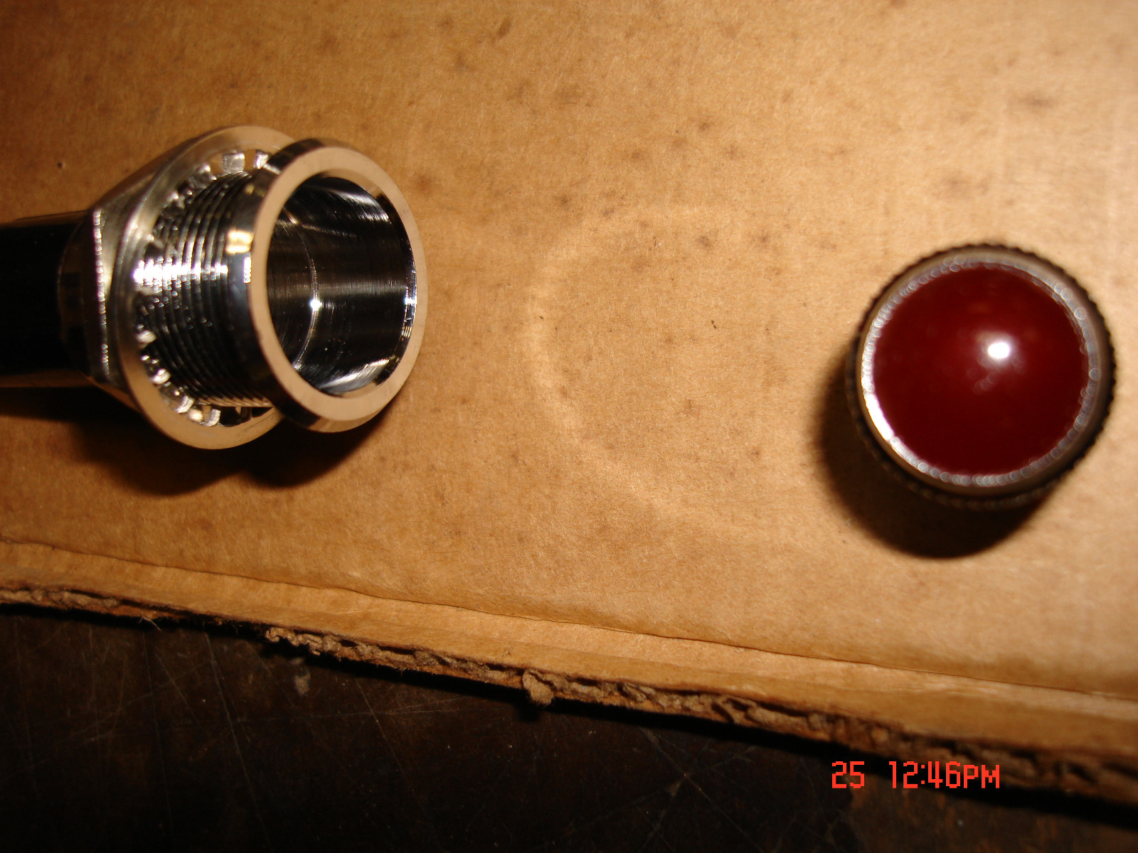 5 Vintage rat rod,hot rod,project, red Dialight dash panel light 11/16 ...
