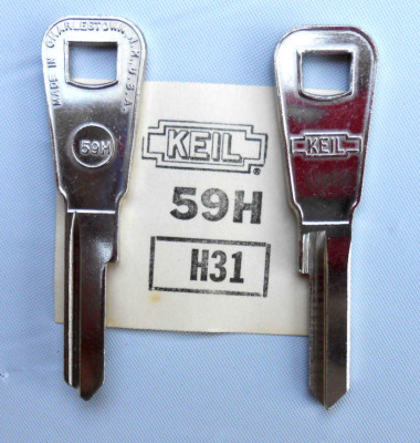 (1) KEIL vintage OEM Key blank for old Ford | eBay