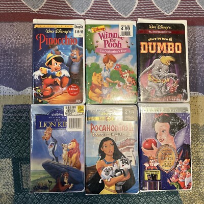 walt disney movies vhs lot classic Lot Of 6 | eBay