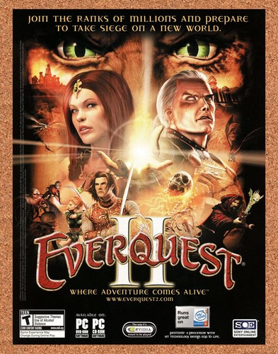 EverQuest II PC Original 2003 Ad - SOE MMORPG Video Game Promo | eBay
