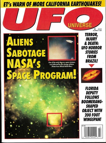UFO UNIVERSE MAGAZINE 1994 Aliens Sabotage NASA's Space Program WU-D1 ...