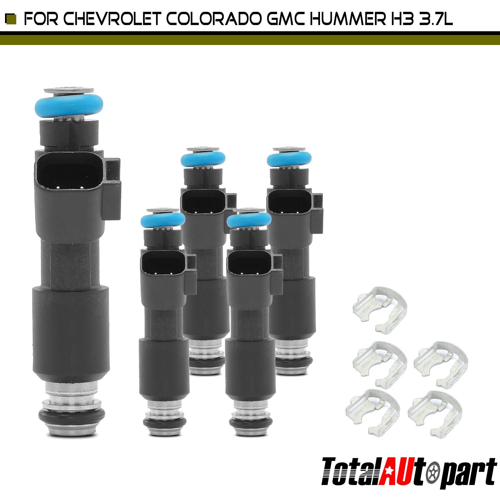 5Pcs Fuel Injector for Chevrolet Colorado GMC Canyon 2009-2012 Hummer ...