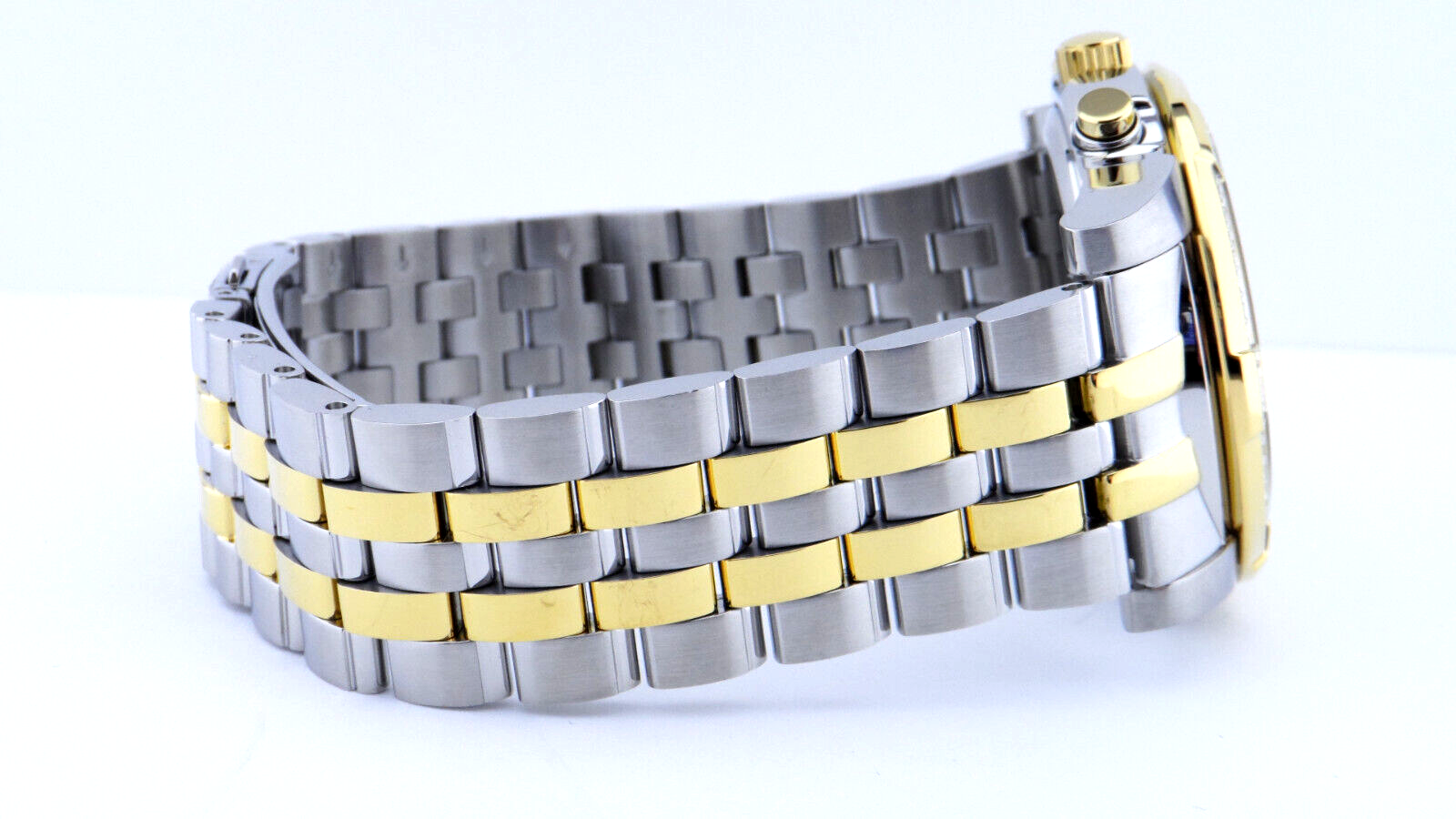 Citizen AT2454-65E Eco-Drive Chronograph Crystal Black Dial Two-Tone ...