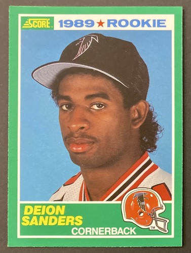 1989 Score Deion Sanders Rookie Card RC #246 NFL Atlanta Falcons Coach ...