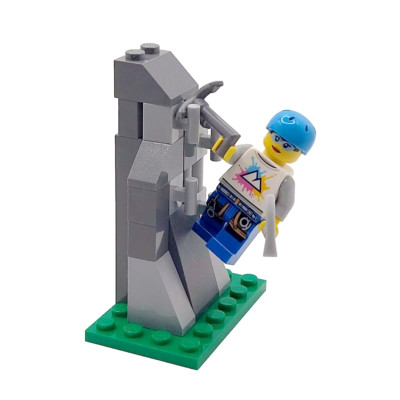 Genuine LEGO® Climber Gift Female Mountain Rock Climbing Minifigure ...