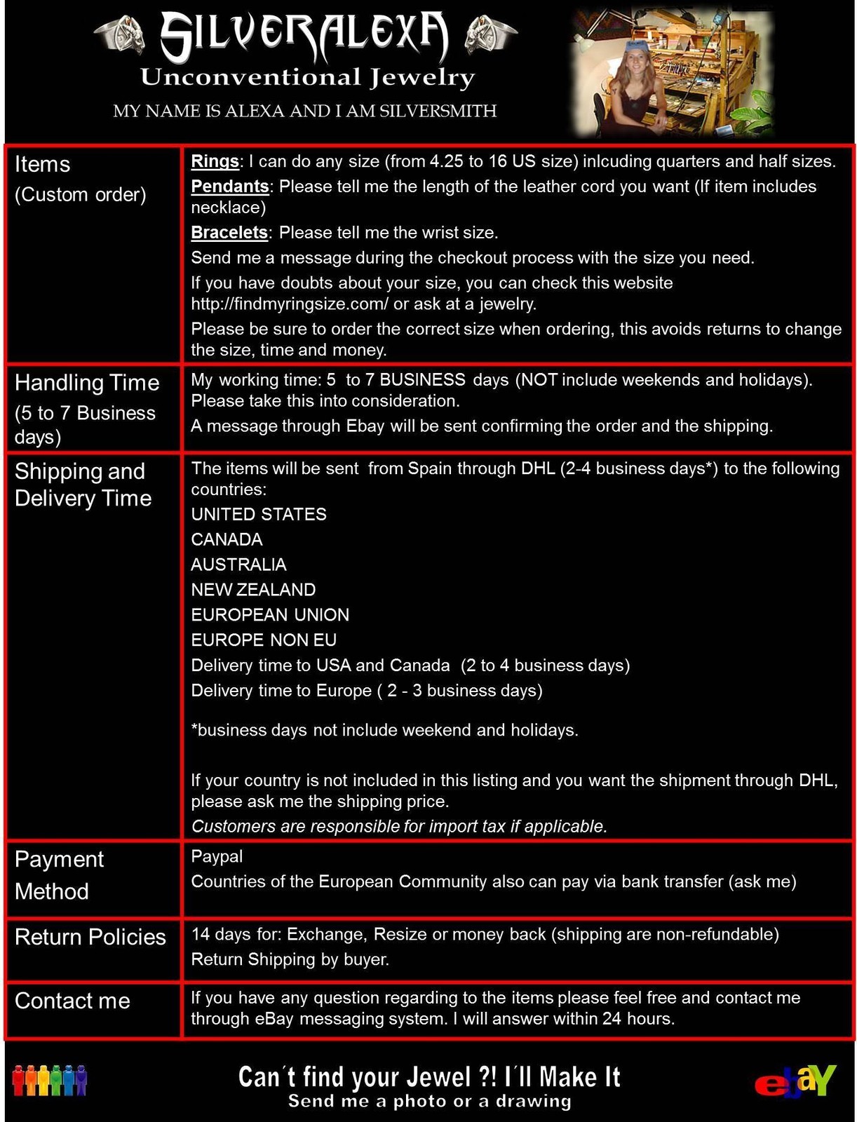 Solid Sterling Silver Handmade Skull Moveable Jaw Ring - All Sizes | eBay