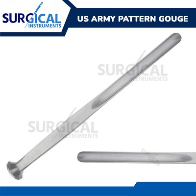 US Army Pattern Gouge Orthopedic Surgical Veterinary 6mm Stainless ...
