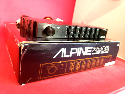 *SEE VIDEO* Vintage Old School Alpine 3308 7-Band Car Graphic Equalizer ...