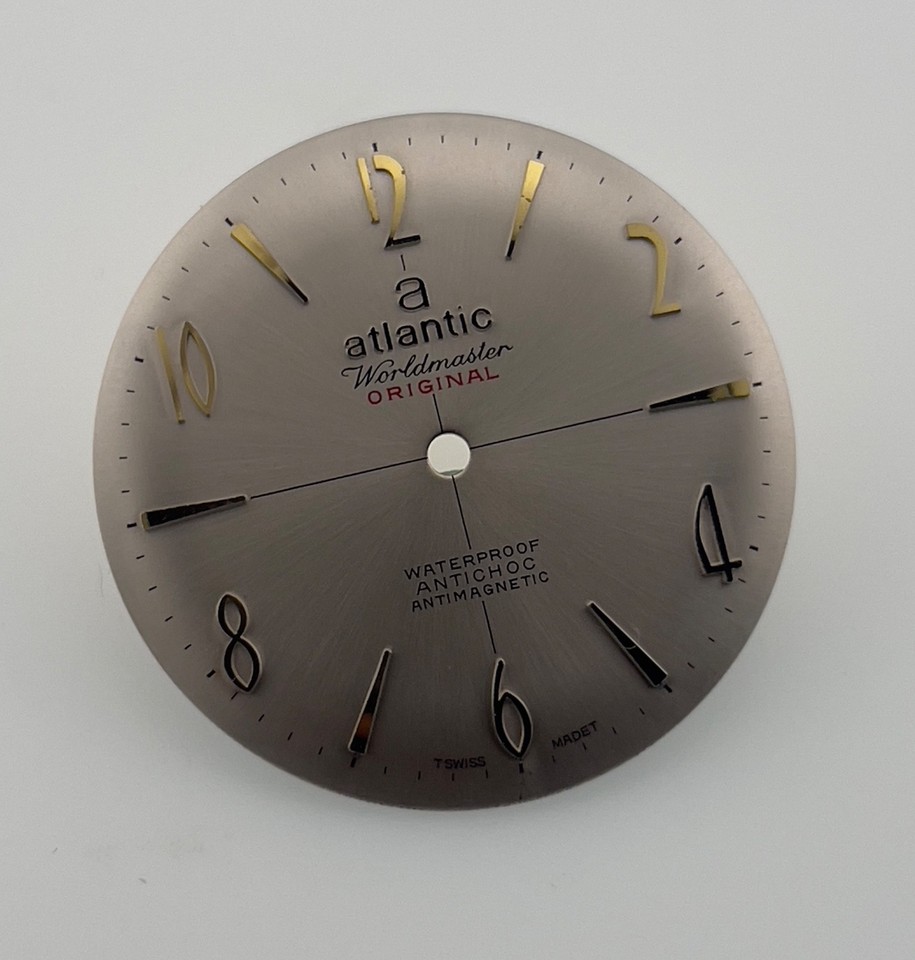 ⌚️ Atlantic Worldmaster Dial 33.5mm 🕰️ Swiss Made | Gold Indexes ...