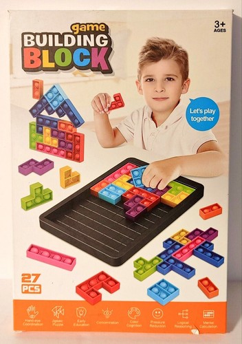 Building Block Game - Fidget Pop Pieces - 27 Pieces - Ages 3+ | eBay