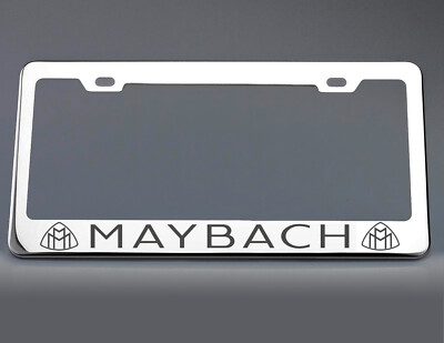 Maybach License Plate Frame Stainless Steel with Laser Engraved | eBay