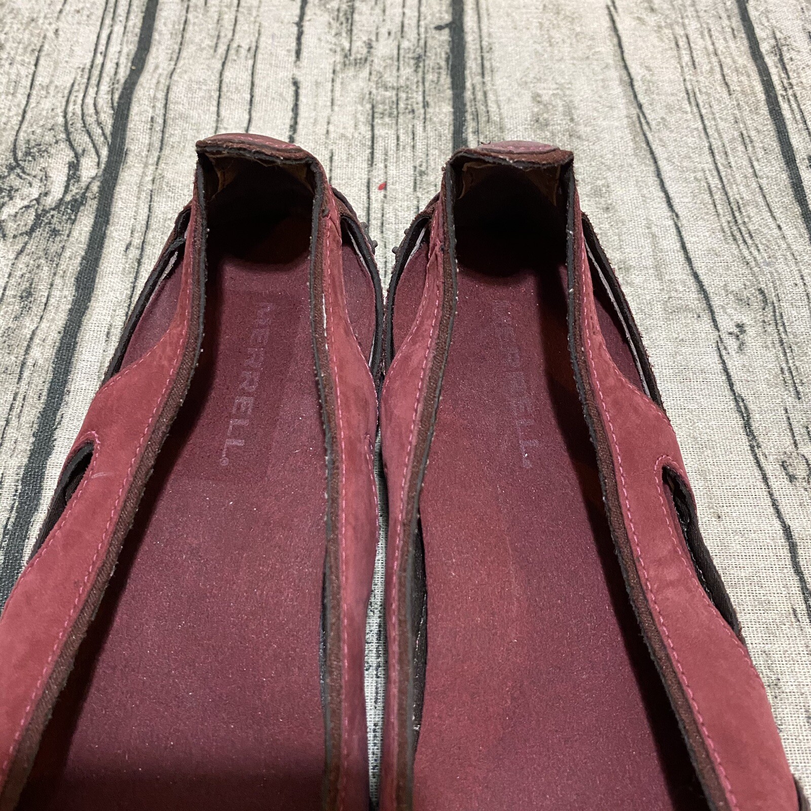 Merrell Oceania Cordovan Red Vibram Overlay Ballet Fl… - Gem