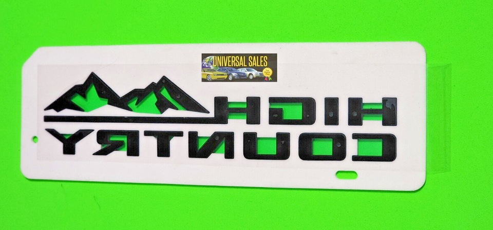 OEM BLACK HIGH COUNTRY EMBLEM BADGE TAHOE SUBURBAN NAMEPLATE FENDER NEW ...