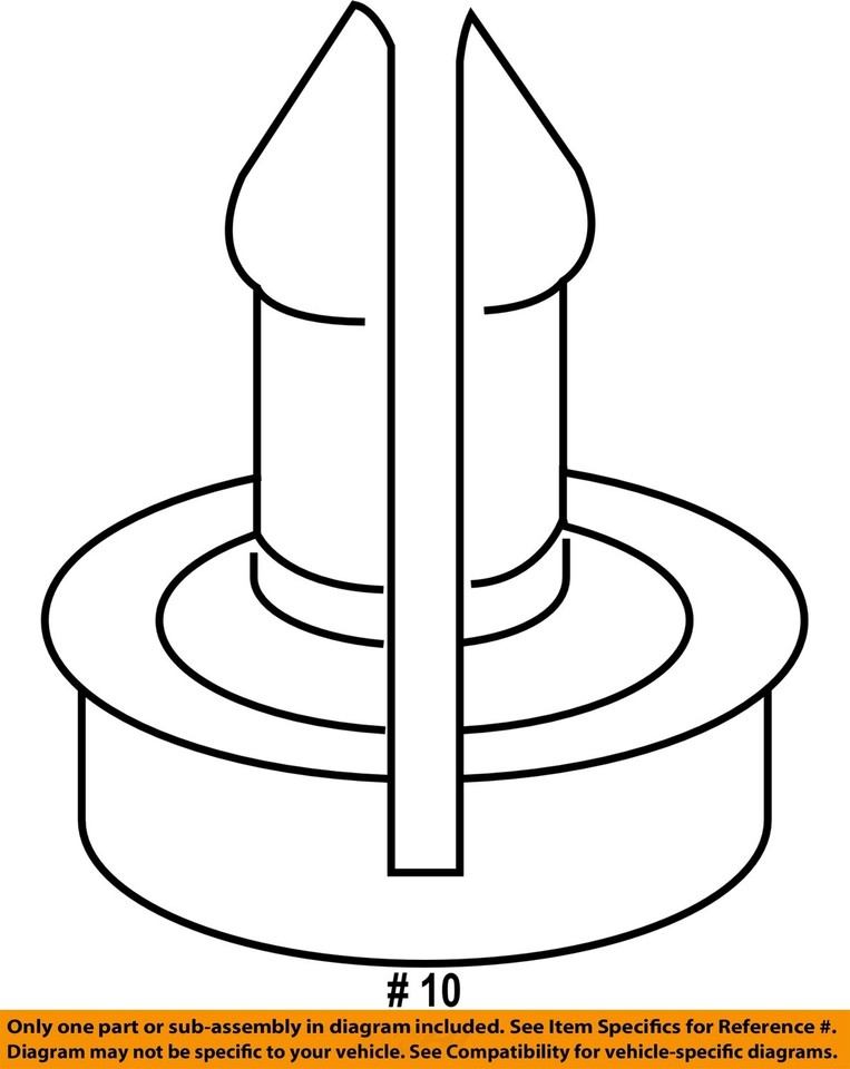 GM OEM Front Bumper-Air Deflector Pin Clip Retainer 15733971 | eBay