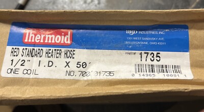 1/2" (12.7mm) ID THERMOID 1735 Red Heater Hose Sold In 5' Lengths | eBay