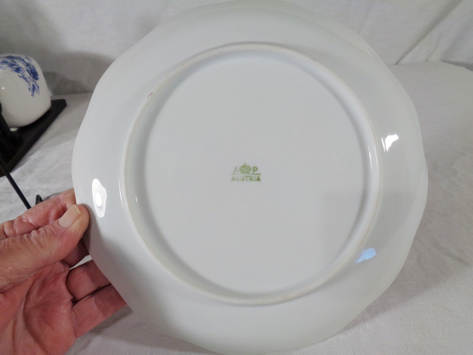 AP Austria Adolf Persch 8 1/2" Hand Painted Floral Cabinet Plate | eBay