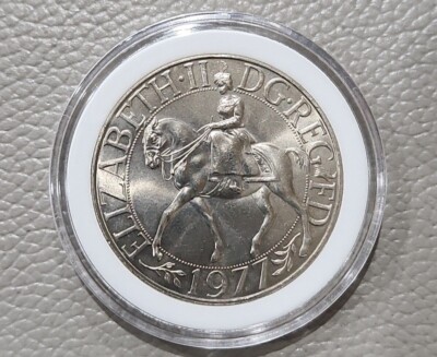 UK 1977 Silver Jubilee Commemorative Coin Queen Elizabeth II | eBay
