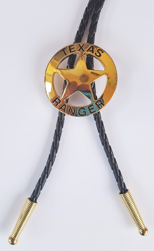 STAR THE STATE OF TEXAS RANGER GOLD RODEO COWBOY BOLOTIE WESTERN BOLO ...