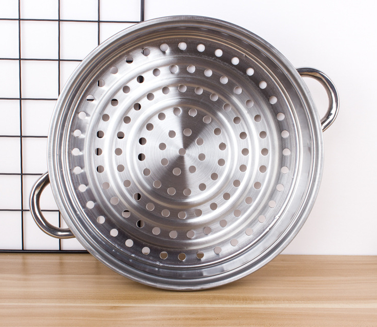 4 Tier Vegetable Steamer Pan Set 28cm Food Stainless Steel Pot Cooking ...