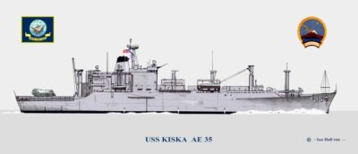 USS Kiska AE-35 Ship Print US Navy | eBay
