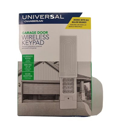 Chamberlain Universal Garage Door Wireless Keypad KLIK2U-P2MC New ...