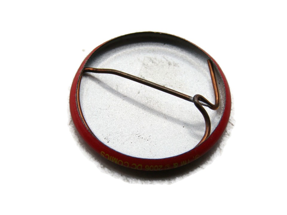 The Flash Logo Symbol Button Red Background | eBay