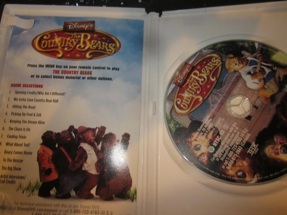 The Country Bears 2002 Dvd