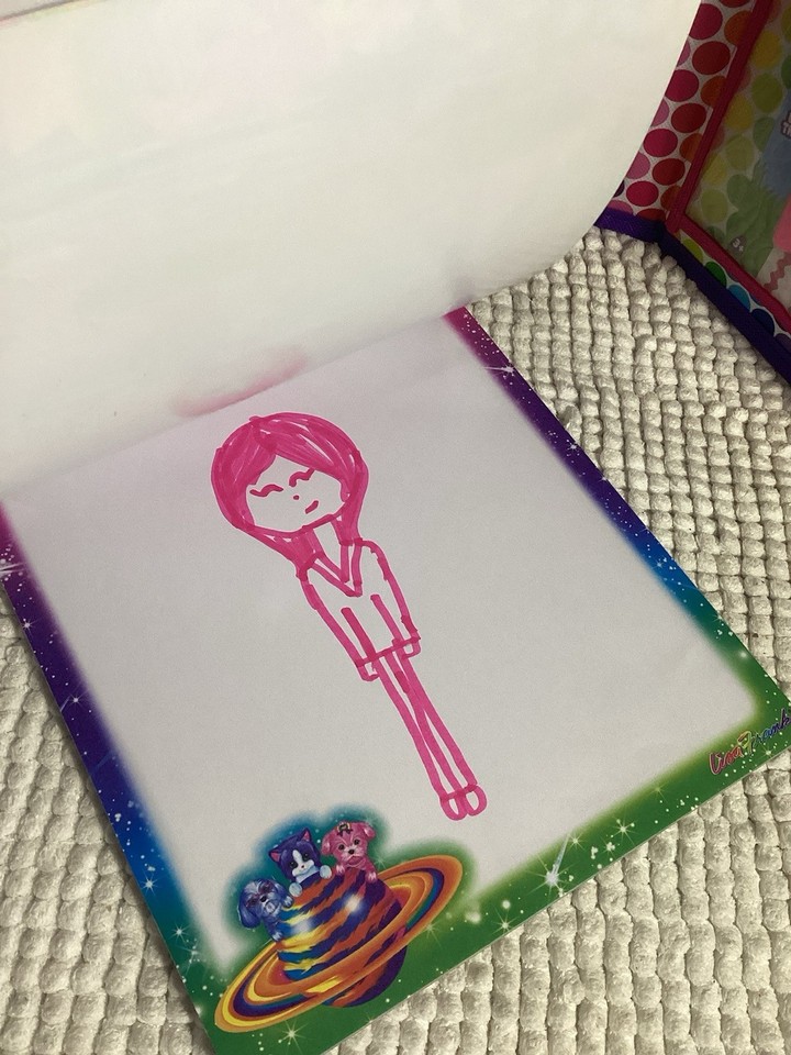 Lisa Frank Tikanni Husky Trifold Portfolio Storage Case Folder School ...