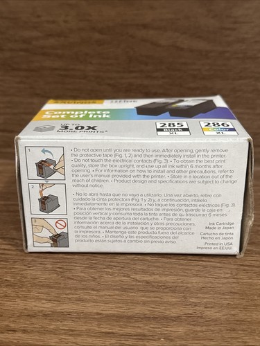 Canon 6196C005 Genuine Ink PG-285 XL Black/CL-286 XL Color Cartridge ...
