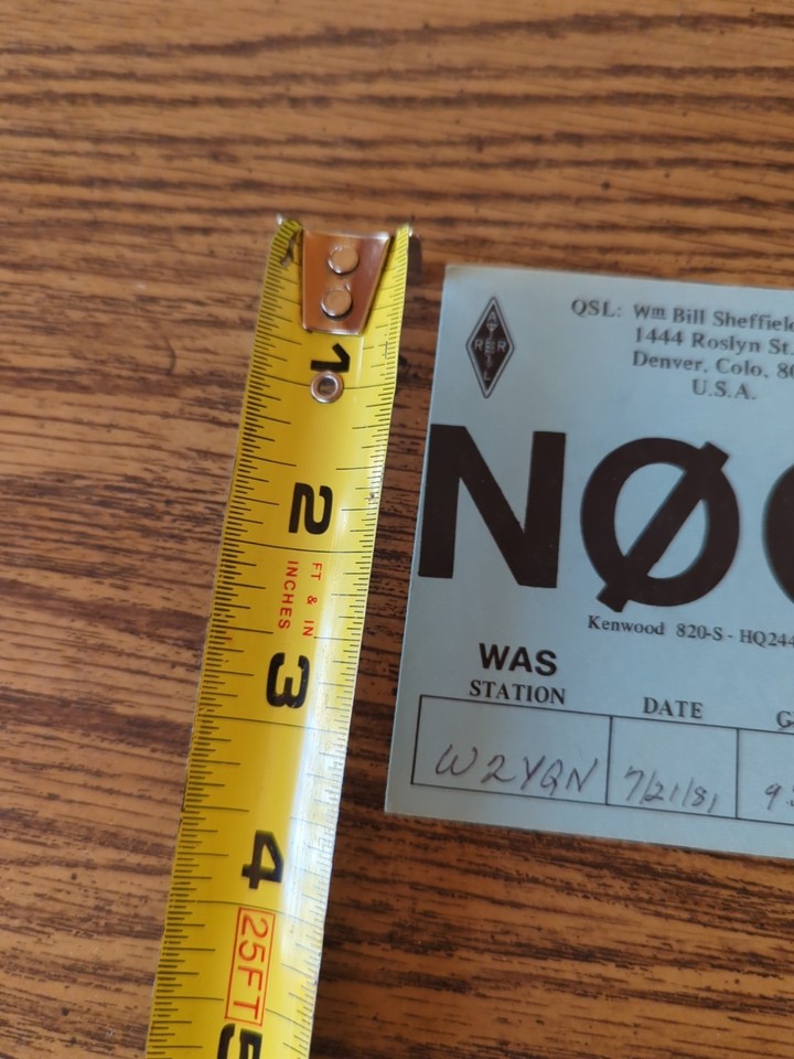 Vintage Ham Amateur Radio Card Postcard 1981 Denver Colorado | eBay