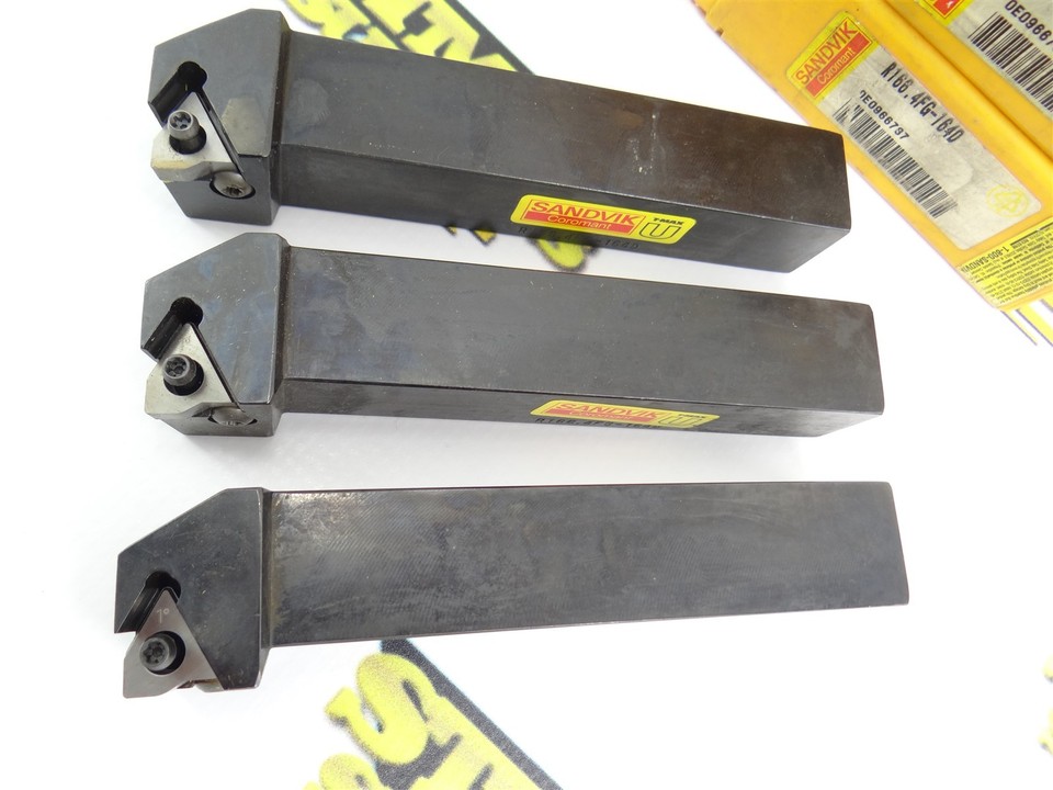 3 SANDVIK INDEXABLE THREADING TOOL HOLDERS 1" SHANK R166.4FG-164D | eBay
