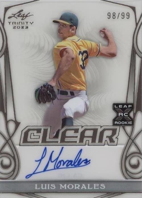 2023 Leaf Trinity - Clear Autographs Luis Morales #CA-LM1 Bronze /99 (AU, RC) for sale online | eBay