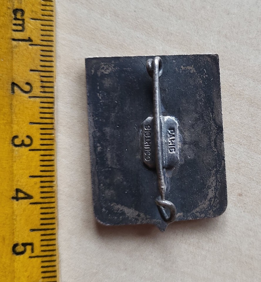 Vintage enamel US 321st Regiment Army Unit Crest Army Military brooch ...