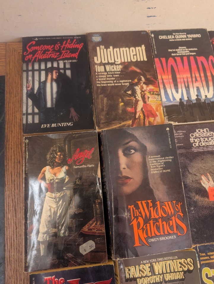 Lot of 15 Vintage Horror Paperback Books 70s 80s 90s Paperbacks From ...