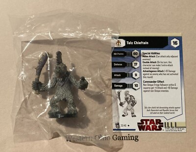 Star Wars Miniatures Talz Chieftain #33/40 NEW NIB SWM The Dark Times ...