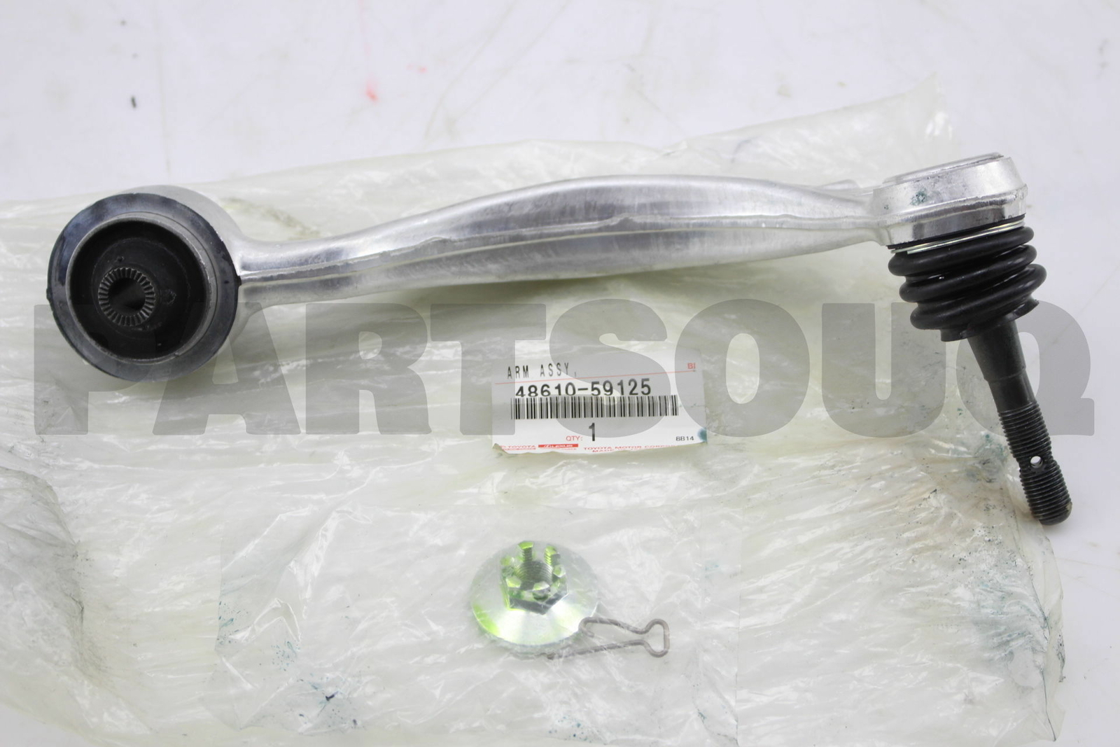 4861059125 Genuine Toyota ARM ASSY, FRONT SUSPENSION UPPER, RH 48610 ...