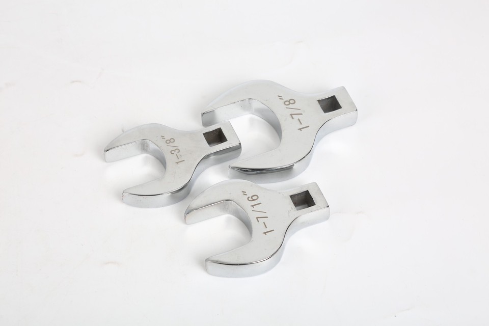 1/2" Dr Jumbo Crows Foot Wrench Set SAE Size Range from 1-1/16 in to 2 ...