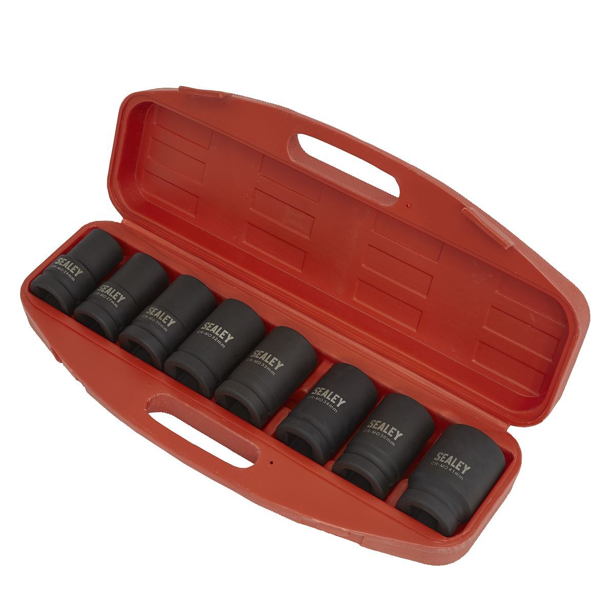 Metric Deep Impact Socket Set 8pc 1"Sq Drive Single Hex In A Case Sealey AK888M | eBay