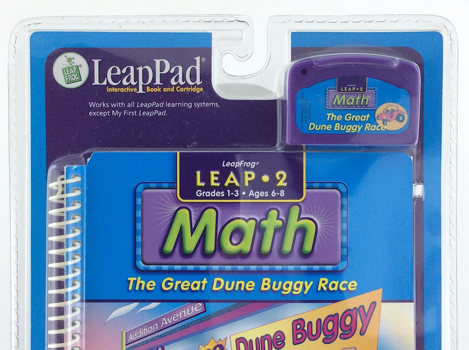 2001 LeapPad LeapFrog Math 2 Great Dune Buggy Race Book Game Sealed New ...