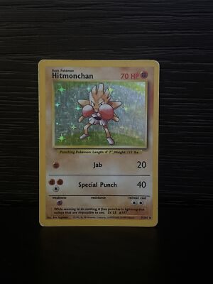 Pokémon TCG Hitmonchan Base Set 7/102 Holo Unlimited Holo Rare | eBay