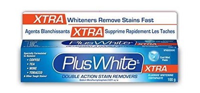 Plus White Whitening + Protection Toothpaste Xtra Whitening Power Cool ...