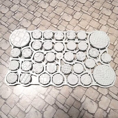 Warhammer Fantasy AoS Mordheim Age of Sigmar 50mm & 25mm Scenic Bases ...