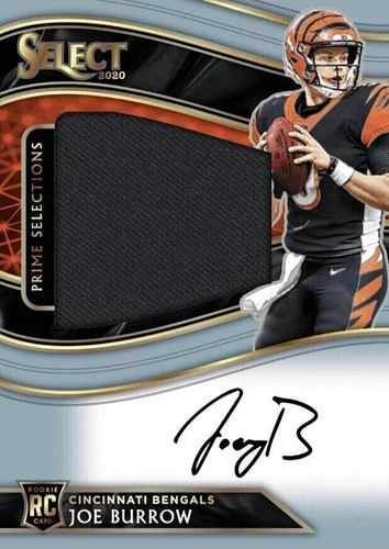 2020 Panini Select Rookie Patch Autograph - Joe Burrow RC RPA AUTO ...