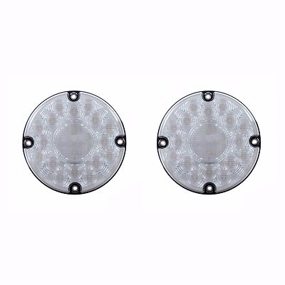 Bus Reverse Back Up Lights - 7" Round (PAIR) White 20 LED's | eBay