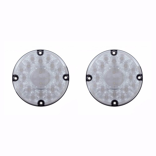 Bus Reverse Back Up Lights - 7" Round (PAIR) White 20 LED's | eBay