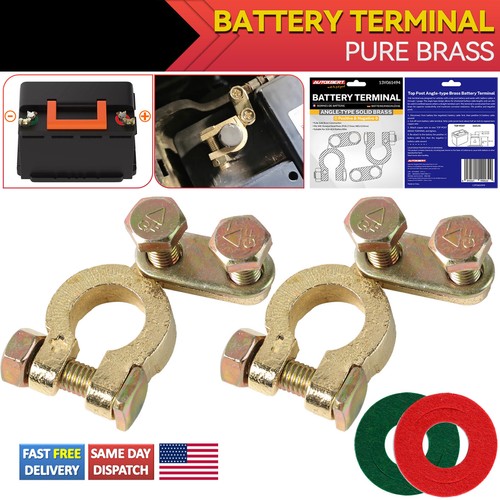 Universal Pure Copper-Car Battery Terminal Connection Clamps Wire Clip ...
