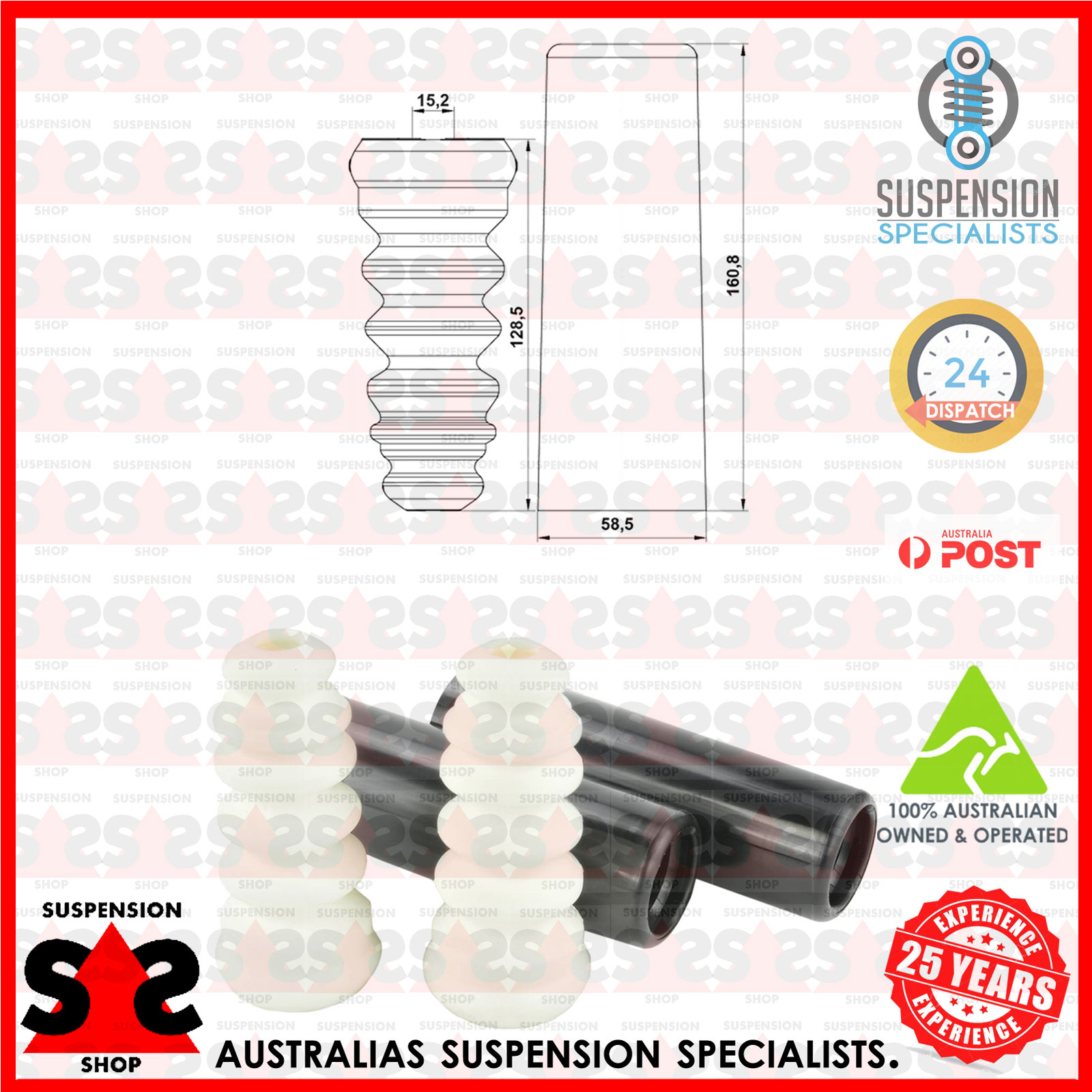 Rear Axle Dust Cover Kit, Shock Absorber Suit VW Bora I (1J2) 1.9 TDI ...